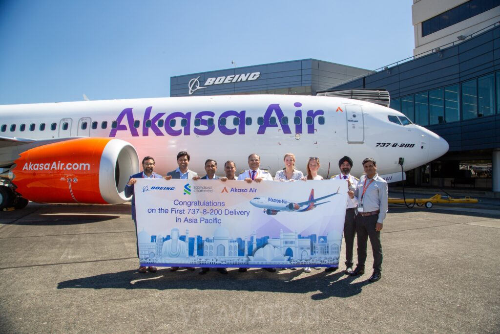 Akasa Air Takes Delivery of Asia's First Boeing 737-8-200 Variant